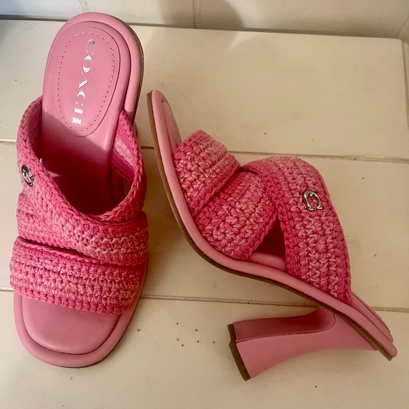 Coach | Shoes | New Coach Pink Womens Sandals | Poshmark